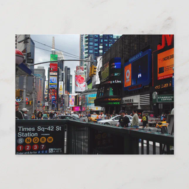 Times Square postcard | Zazzle