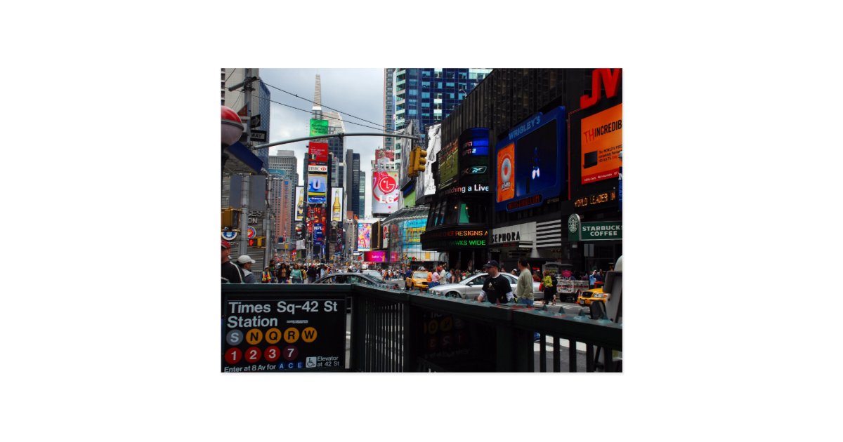 Times Square postcard | Zazzle.com