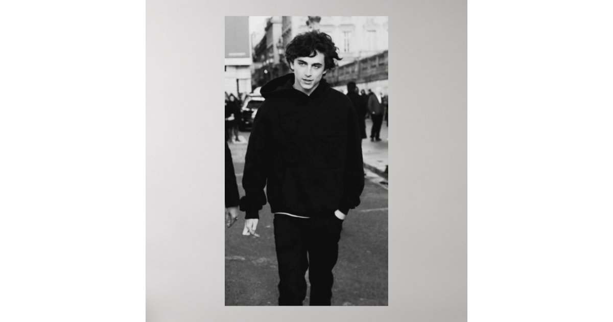 timothee chalamet walking poster | Zazzle