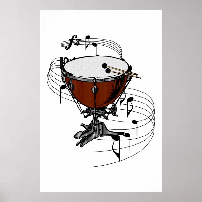 Timpani (Kettle Drum) Poster | Zazzle
