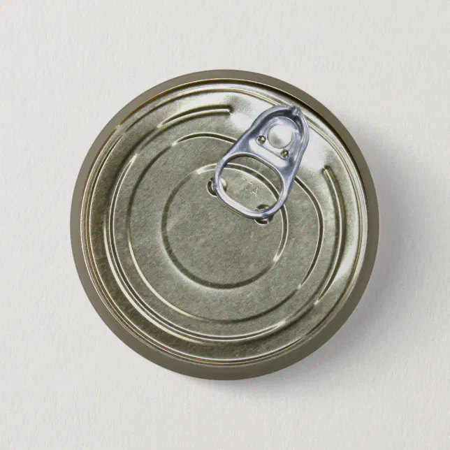 Tin Can Lid Button | Zazzle