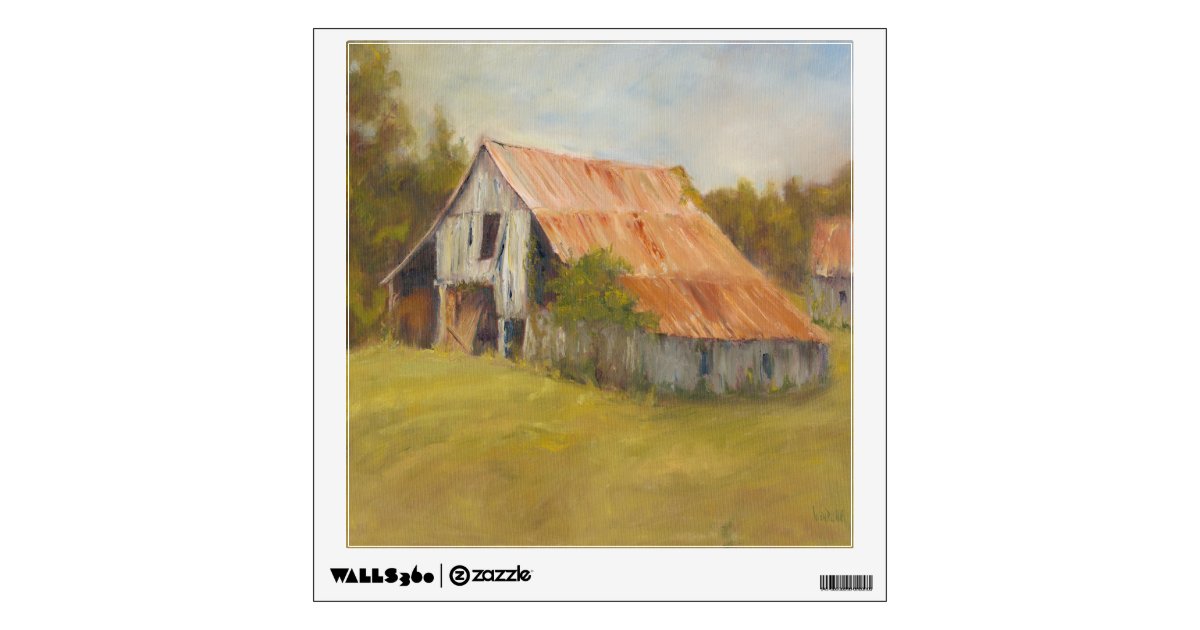 Tin Roof Barn Wall Decal | Zazzle
