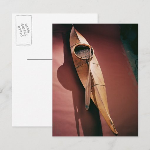 Tinglit kayak postcard | Zazzle