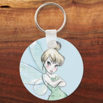 Tinker Bell | Arms Crossed Pastel Keychain | Zazzle