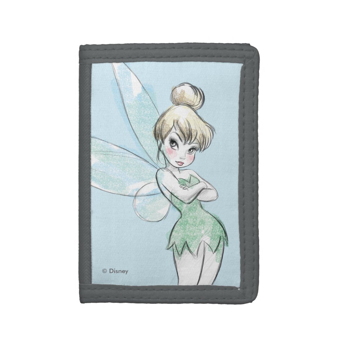 Tinker Bell | Arms Crossed Pastel Tri-fold Wallet | Zazzle