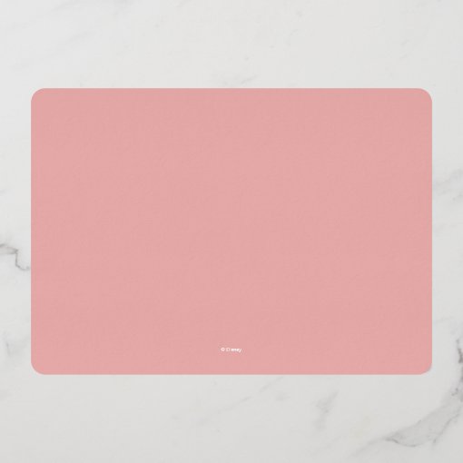 Tinker Bell Baby Shower Pink Foil Invitation | Zazzle