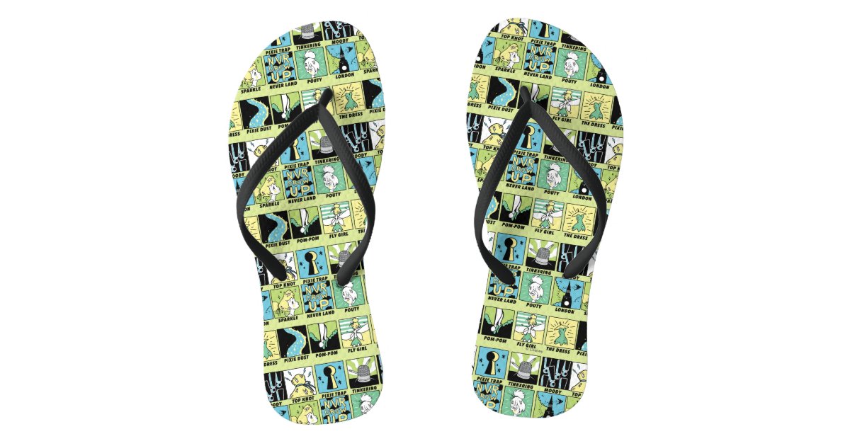 Tinker Bell | Cute Comics Flip Flops | Zazzle
