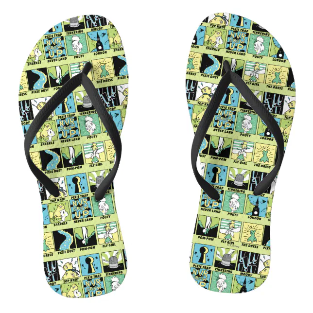 Tinker Bell | Cute Comics Flip Flops | Zazzle