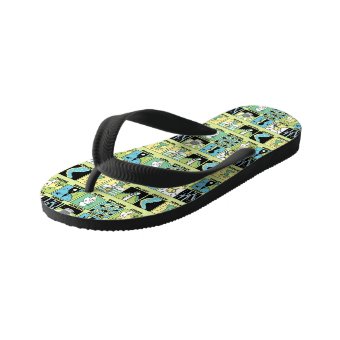 Tinker Bell | Cute Comics Kid's Flip Flops | Zazzle
