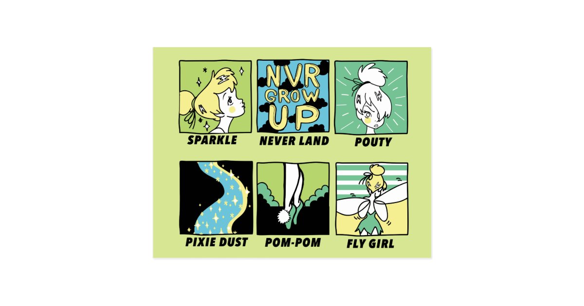 Tinker Bell | Cute Comics Postcard | Zazzle.com