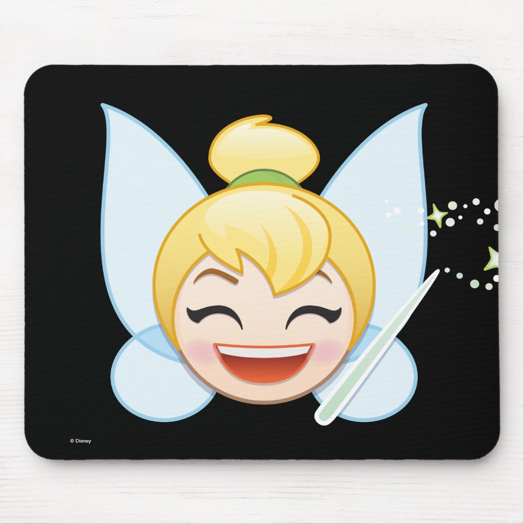 Tinker Bell Emoji | Tinker Bell with wand Mouse Pad | Zazzle