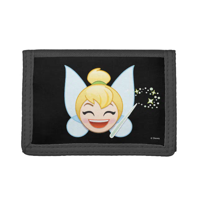 Tinker Bell Emoji | Tinker Bell with wand Trifold Wallet | Zazzle