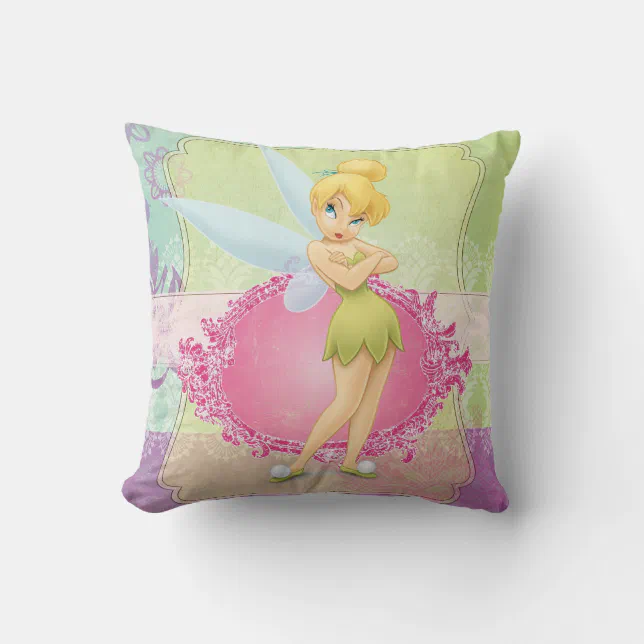 Tinker Bell Frame Throw Pillow | Zazzle