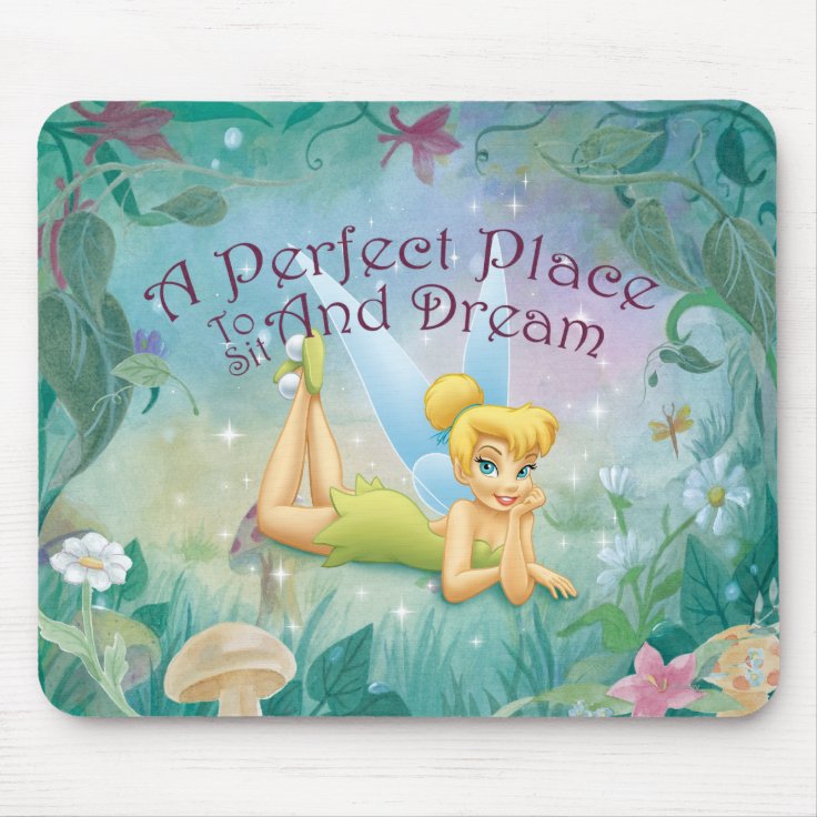 Tinker Bell Laying Down Mouse Pad | Zazzle