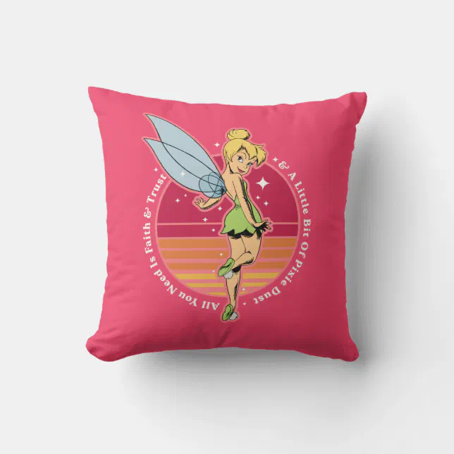 Tinker Bell | Little Bit of Pixie Dust Throw Pillow | Zazzle