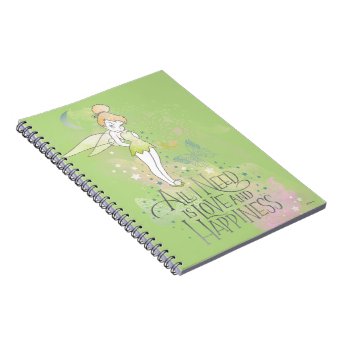 Tinker Bell Love And Happiness Notebook | Zazzle