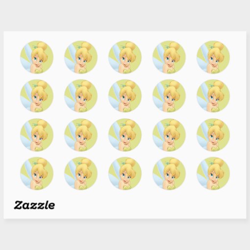 Tinker Bell Pose 16 Classic Round Sticker | Zazzle