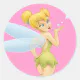 Tinker Bell Pose 1 Classic Round Sticker | Zazzle