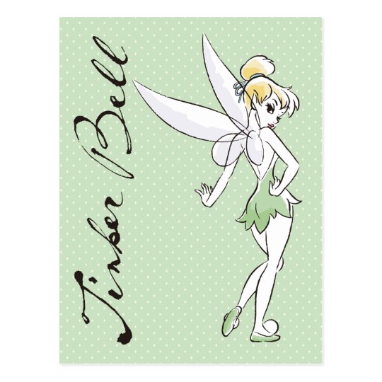 Tinker Bell | Pretty Little Pixie Postcard | Zazzle.com