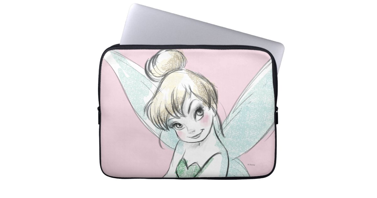 Tinker Bell | Sitting Pastel Laptop Sleeve | Zazzle