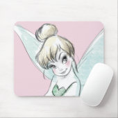 Tinker Bell | Sitting Pastel Mouse Pad | Zazzle