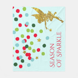 Tinker Bell | Tinker Bell Christmas Sparkle Fleece Blanket | Zazzle