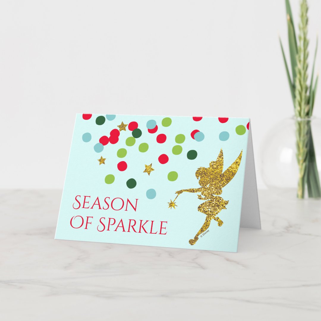 Tinker Bell | Tinker Bell Christmas Sparkle Holiday Card | Zazzle