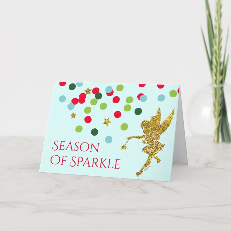 Tinker Bell | Tinker Bell Christmas Sparkle Holiday Card | Zazzle
