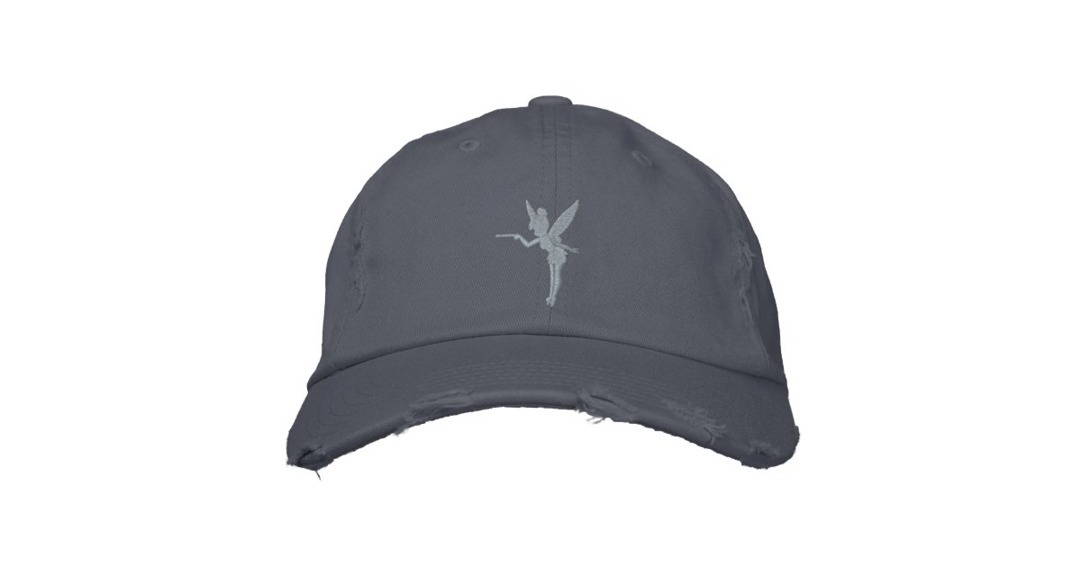 Tinker Bell - Turquoise Embroidered Baseball Hat | Zazzle