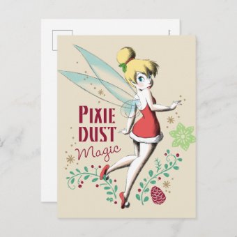 Tinker Bell | Vintage Pixie Dust Magic Postcard | Zazzle