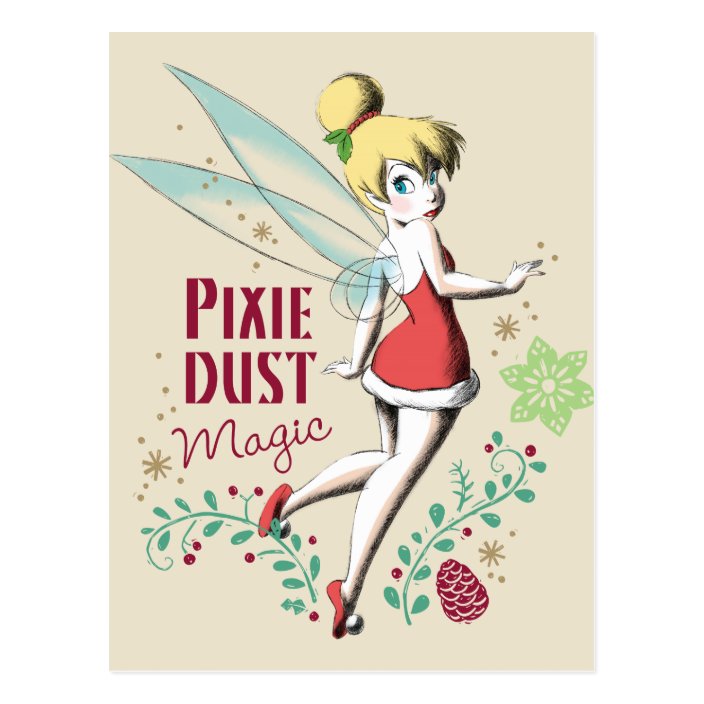 Tinker Bell | Vintage Pixie Dust Magic Postcard | Zazzle.com