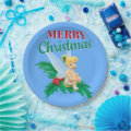 Tinkerbell | Christmas Holly Paper Plates | Zazzle