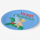 Tinkerbell | Christmas Holly Paper Plates | Zazzle
