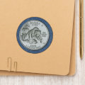 Tinted Alaska State Quarter Design Patch | Zazzle