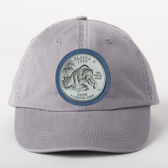 Tinted Alaska State Quarter Design Patch | Zazzle