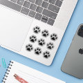 Tiny Cat Paw Prints Black Animal Tracks Stickers | Zazzle