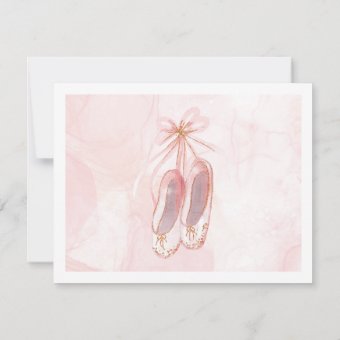Tiny Dancer Pink Ballet Dancer Invitation | Zazzle