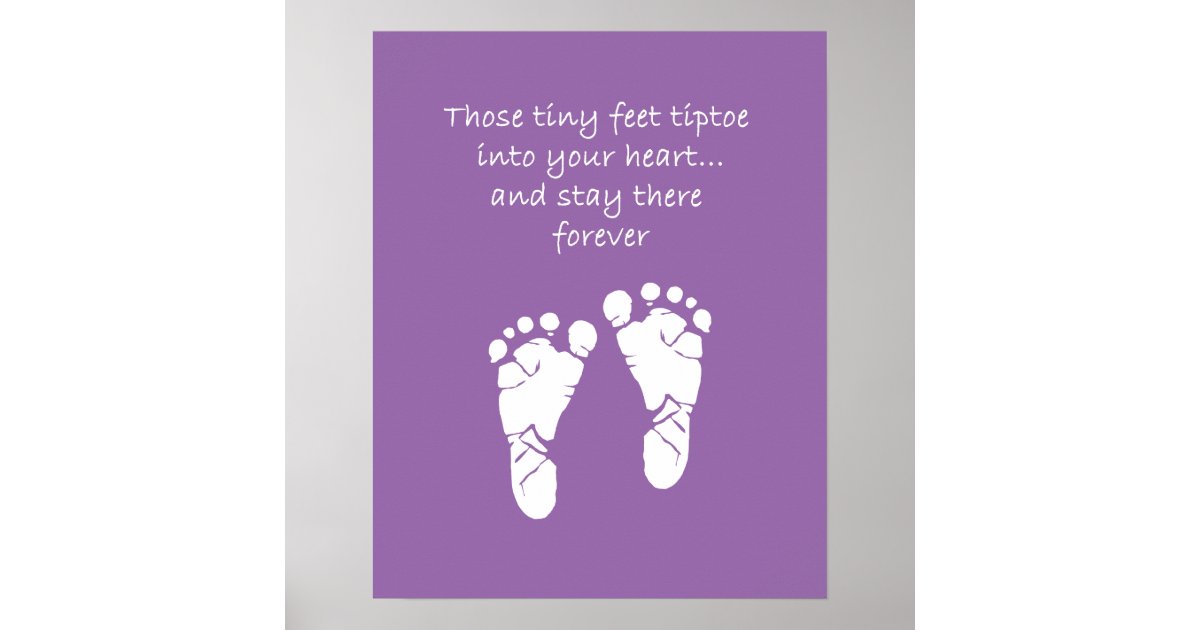 Tiny Feet Poster | Zazzle