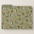 Tiny Goats on Green - Goat Herd Pattern File Folder | Zazzle