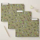 Tiny Goats on Green - Goat Herd Pattern File Folder | Zazzle