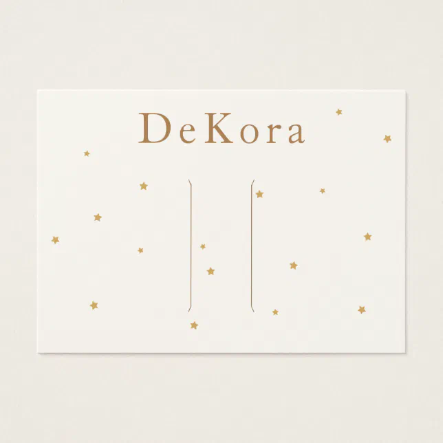 Tiny Gold Stars Hair Clip Barrette Display Card | Zazzle