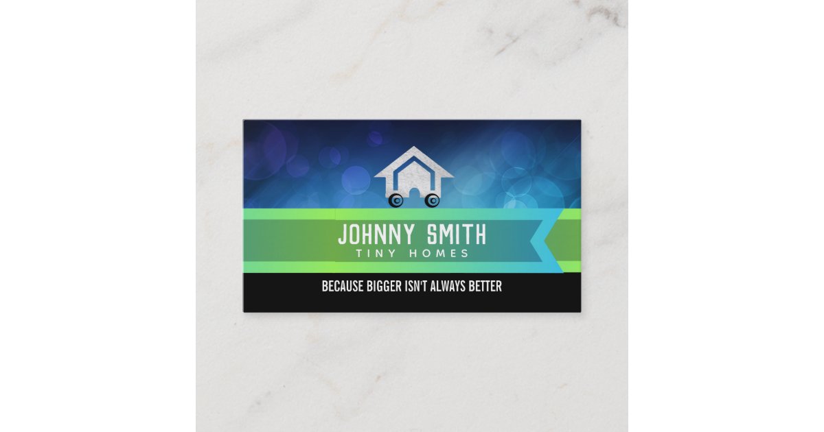 Tiny Homes Slogans Business Cards | Zazzle