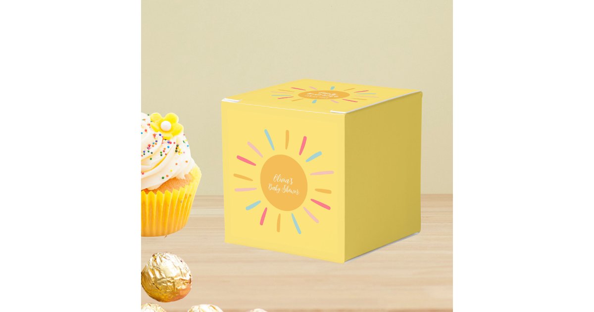 Tiny Miracle, Sunshine Baby Shower Favor Boxes | Zazzle