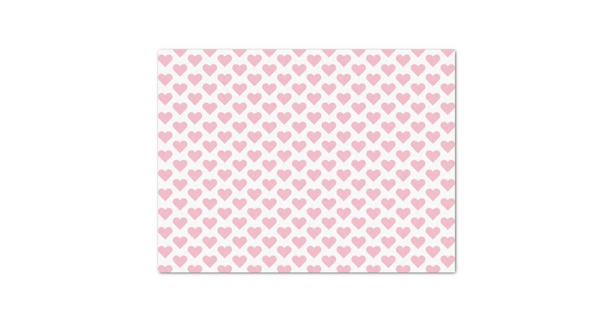 Tiny Pink Hearts Pattern Tissue Paper | Zazzle