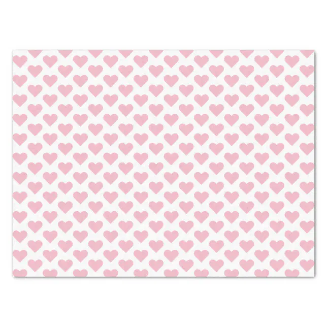 Tiny Pink Hearts Pattern Tissue Paper | Zazzle