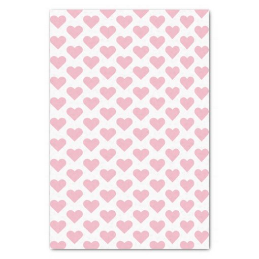 Tiny Pink Hearts Pattern Tissue Paper | Zazzle