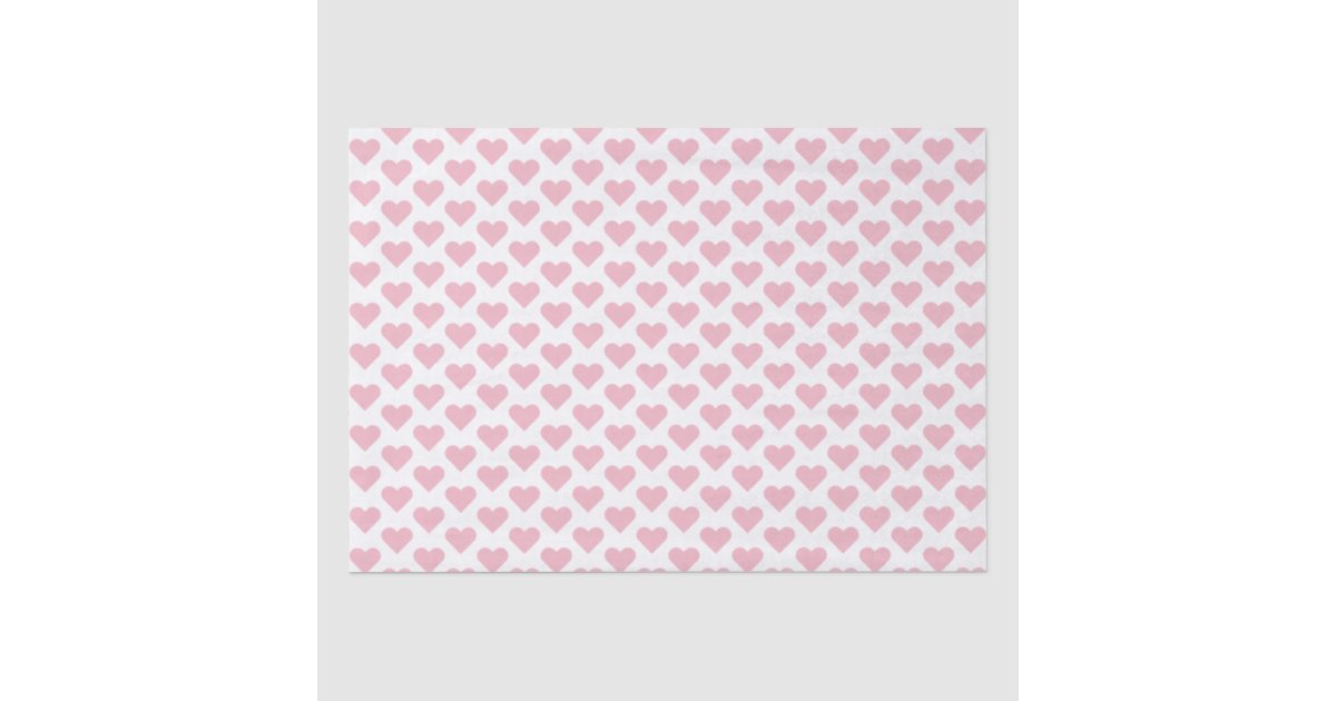 Tiny Pink Hearts Pattern Tissue Paper | Zazzle