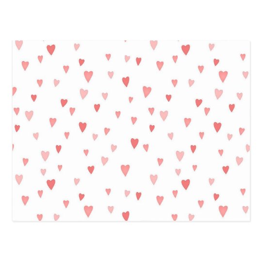 Tiny Pink Hearts Postcard | Zazzle.com