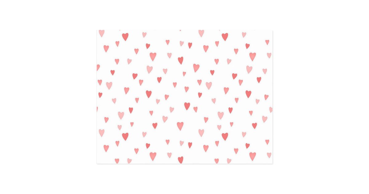 Tiny Pink Hearts Postcard | Zazzle.com