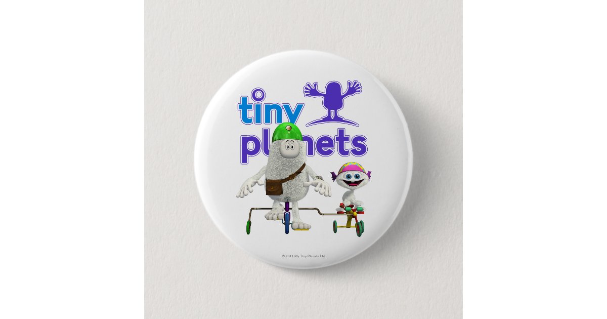 Tiny Planets Easy Rider Button | Zazzle